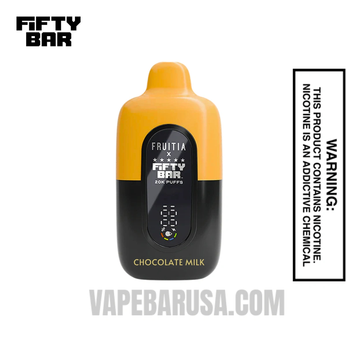 Chocolate Milk Fruitia X Fifty Bar 20K Vape | Vape Bar USA