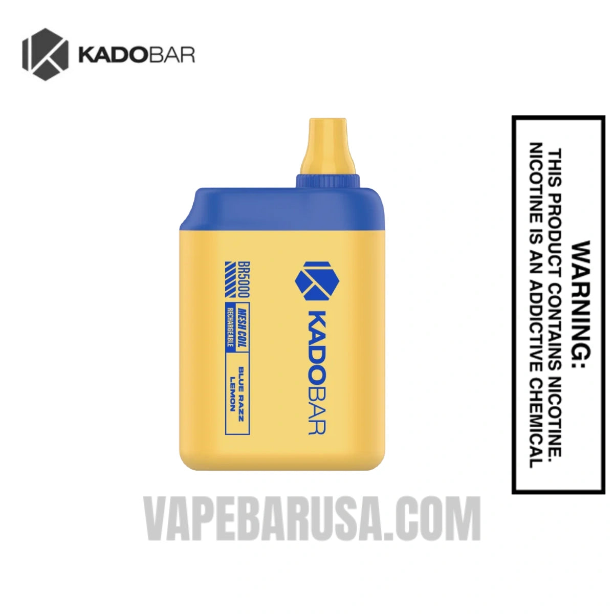 Blue Razz Lemon Kado Bar 5000 Puffs Disposable Vape