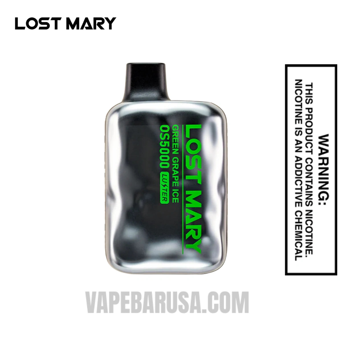 Green Grape Ice Lost Mary OS5000 Luster Vape | Vape Bar USA